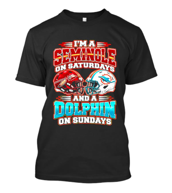 I'm A Seminole On Saturdays And A Dolphin On Sundays T-Shirt