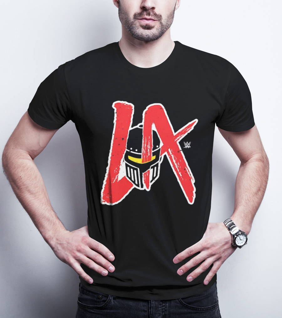 LA Knight 2026 Mandalorian Helmet WWE T-Shirt