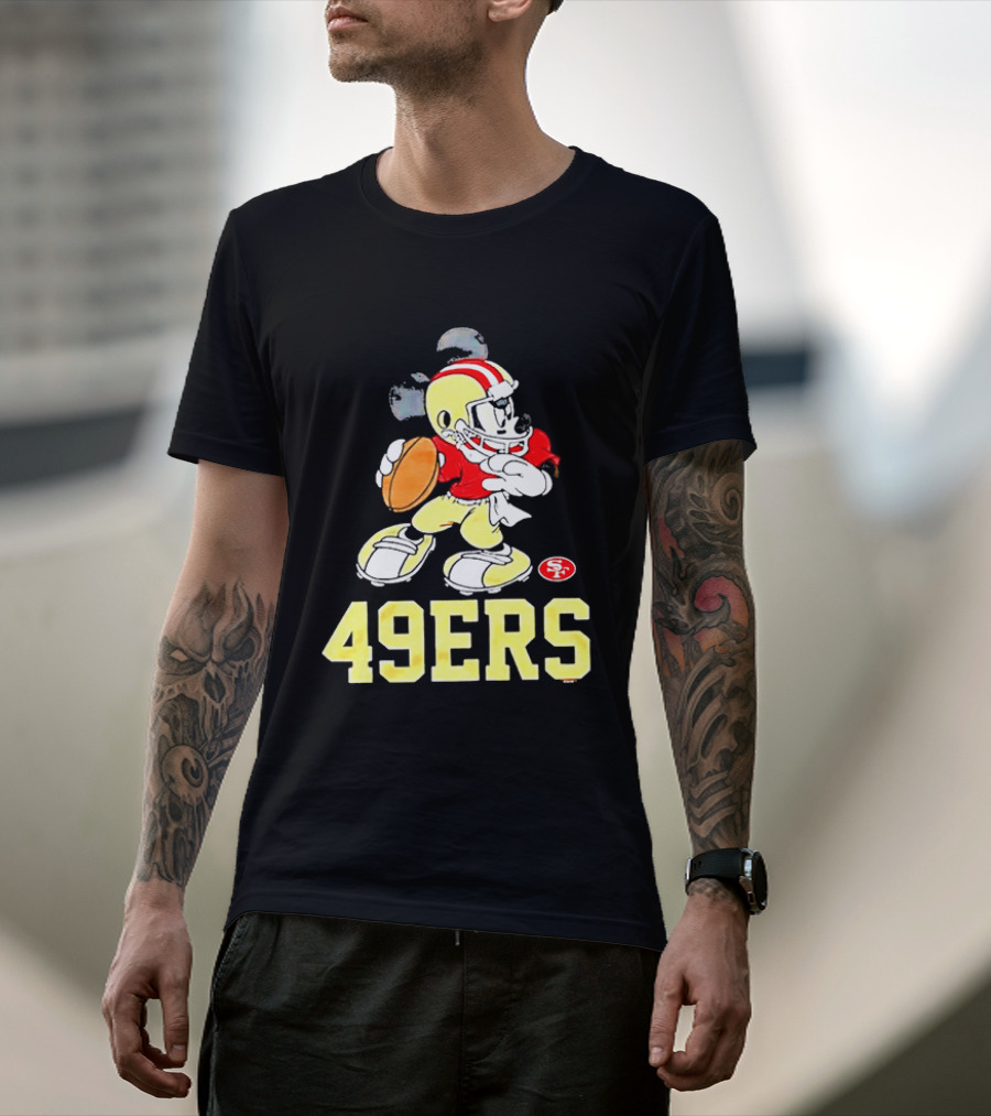 Mickey Mouse San Francisco 49ers Football 49ers T-Shirt