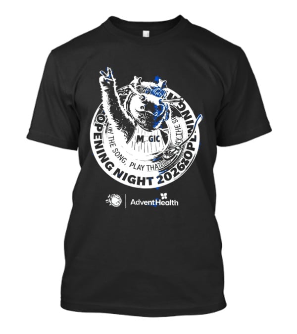 Orlando Magic STUFF Mascot Opening Night 2026 Advent Health T-Shirt