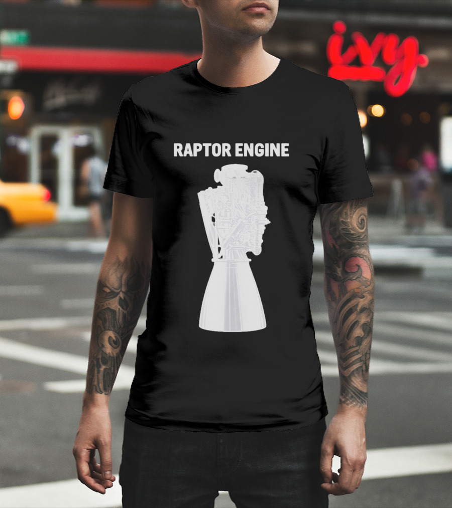 Raptor Engine SpaceX Rocket Scientist Explorer T-Shirt