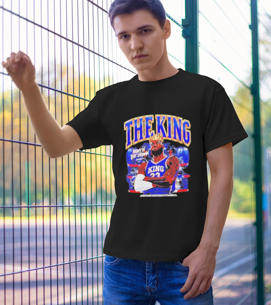 LeBron James The King Heavy Is The Crown Kings 23 Basketball Legend T-Shirt