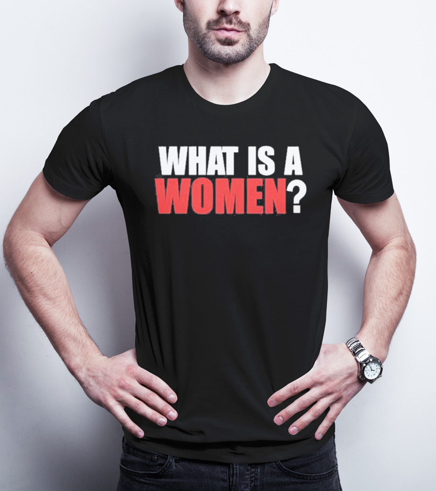 What Is A Women Question Bold White Red T-Shirt