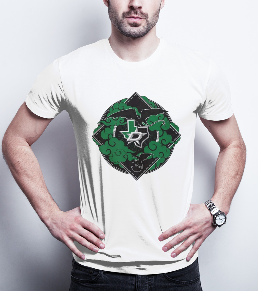 Dallas Stars 2026 27 Iron Flame Texas Map T-Shirt
