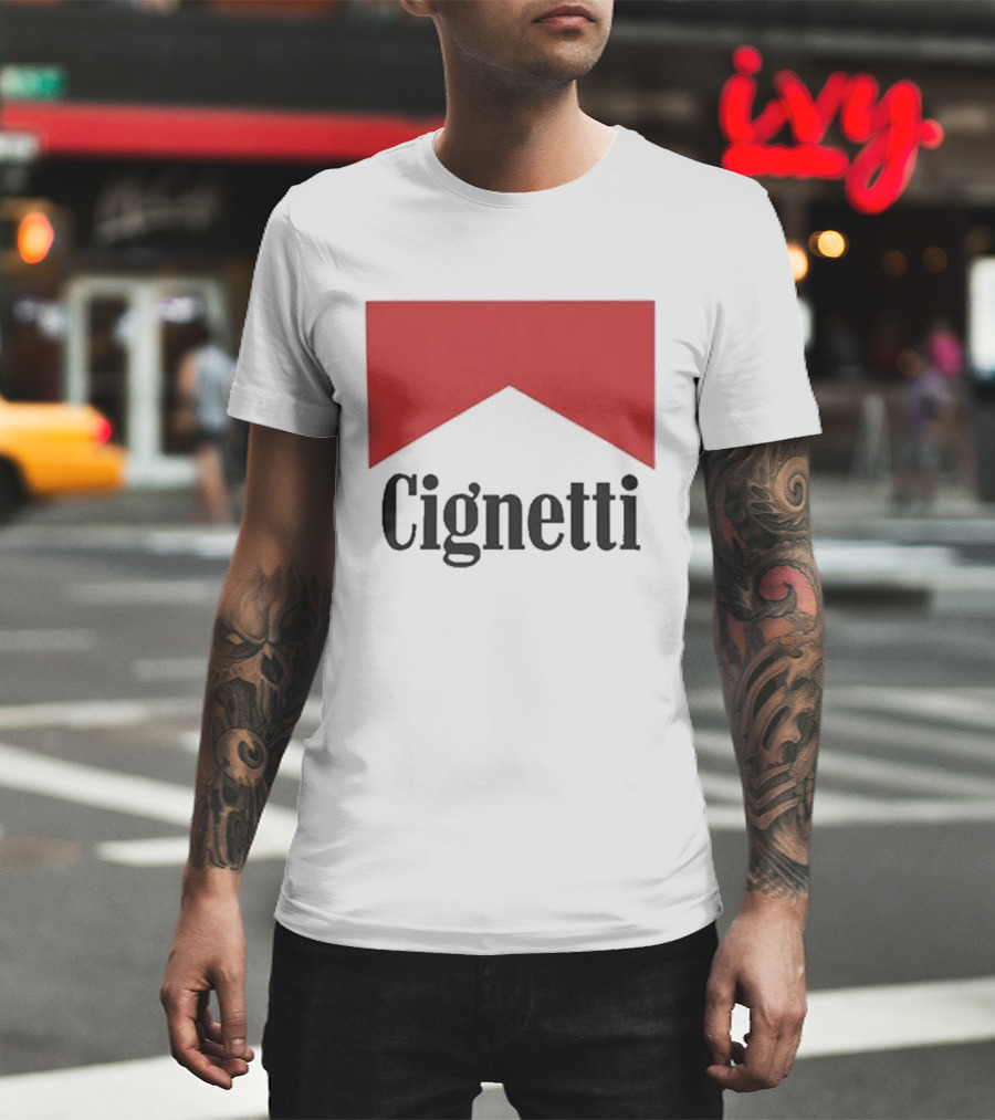 Cignetti Cigarette Red Banner T-Shirt