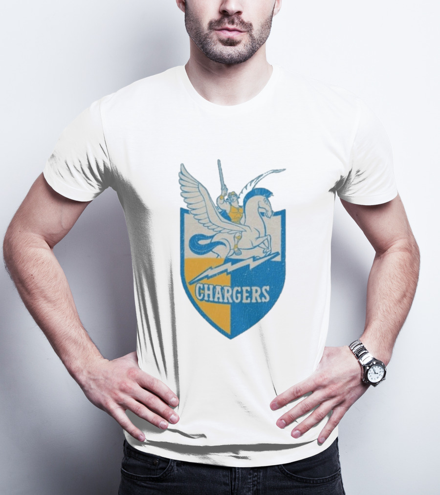 Los Angeles Chargers Disney Hercules Pegasus Collaboration T-Shirt
