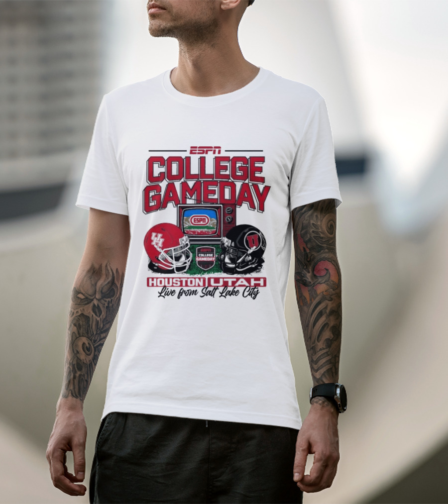 ESPN College GameDay Houston Cougars Utah Utes Live From Salt Lake City T-Shirt