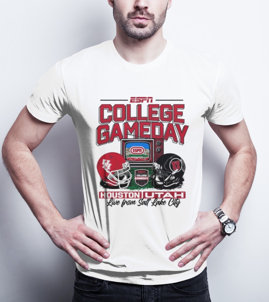 ESPN College GameDay Houston Cougars Utah Utes Live From Salt Lake City T-Shirt