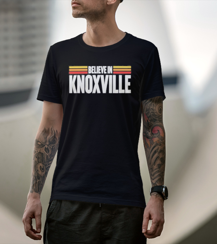 Believe In Knoxville Vintage Stripes T-Shirt