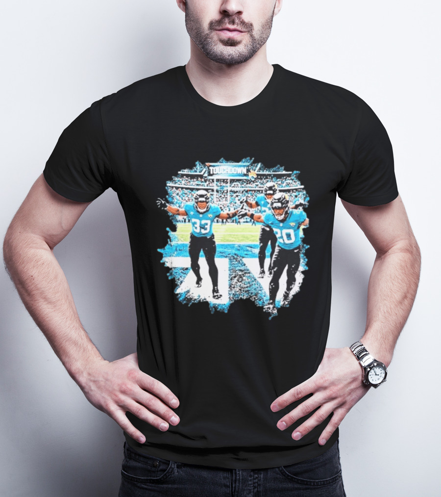 Bhayshul Tuten Tip Toe Touchdown Jaguars 33 20 Stadium Celebration T-Shirt