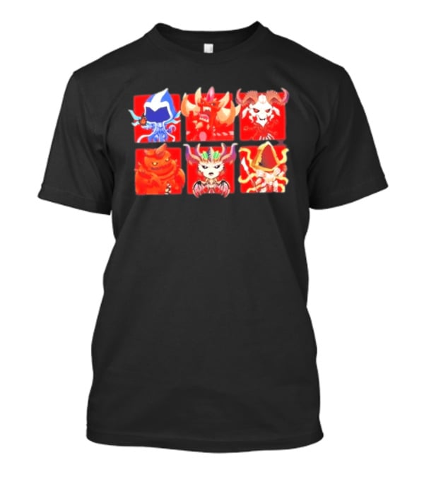 Diablo But Deadly Game Horned Characters Red T-Shirt
