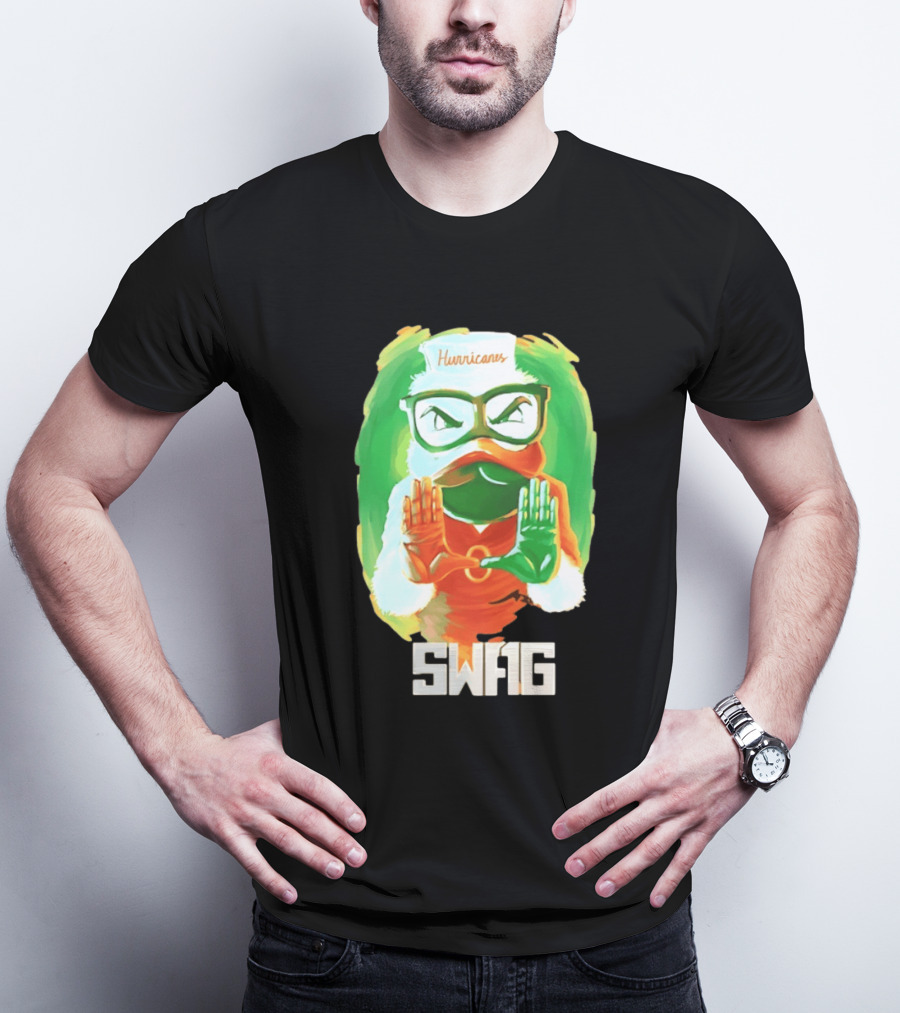 Miami Hurricanes Sebastian Hurricane U Swag T-Shirt