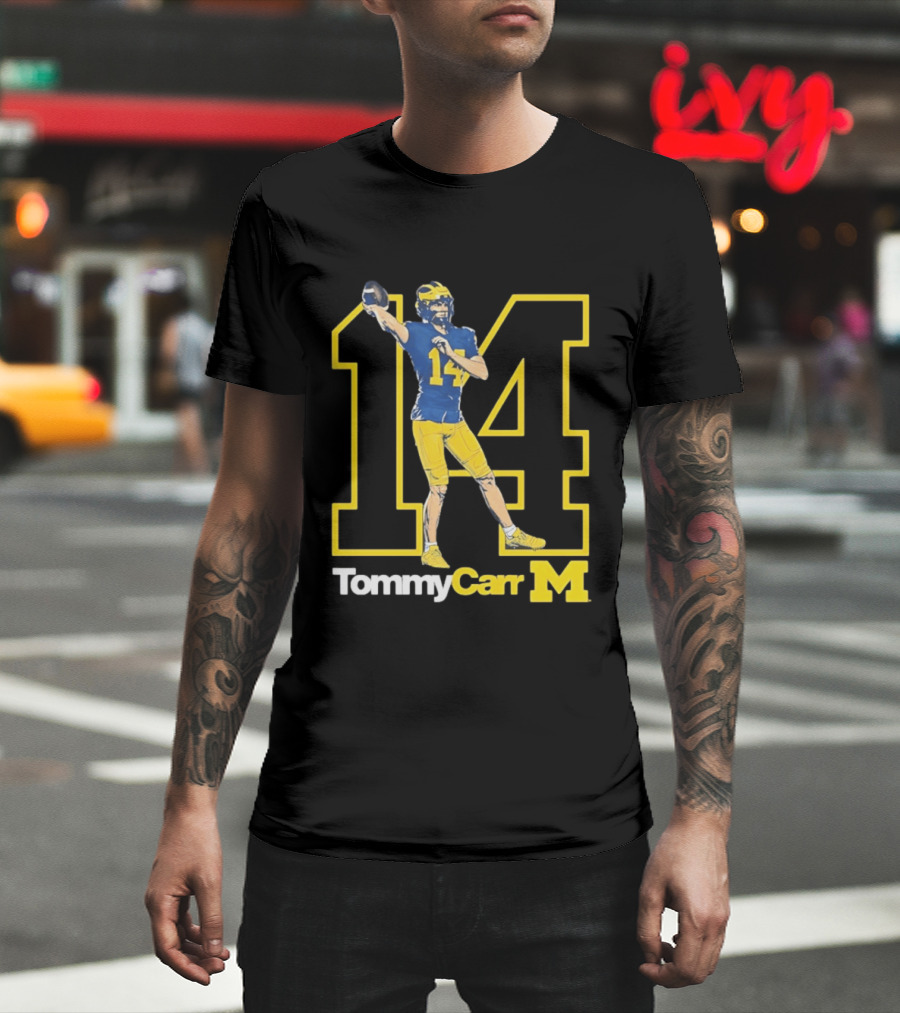 Tommy Carr Michigan Wolverines 14 T-Shirt