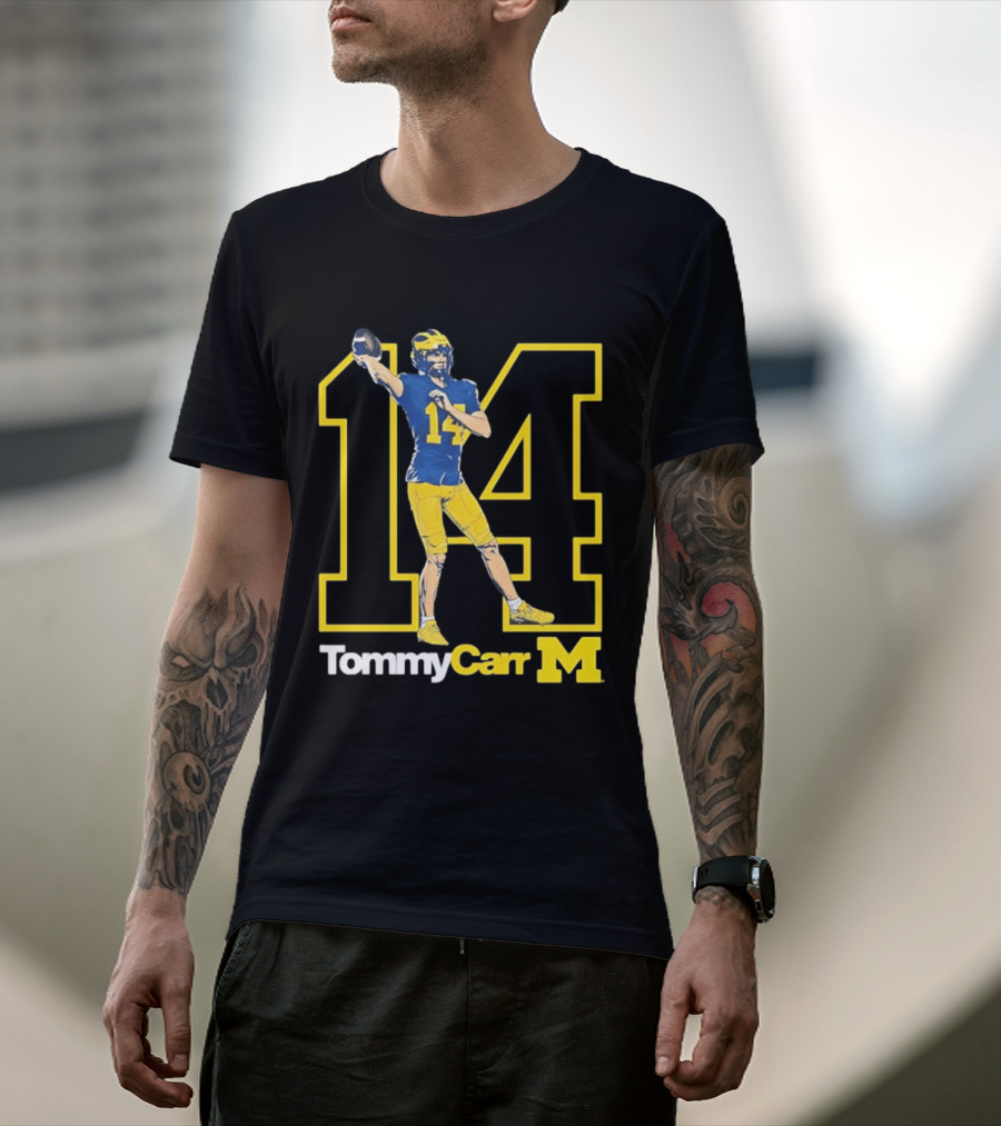 Tommy Carr Michigan Wolverines 14 T-Shirt
