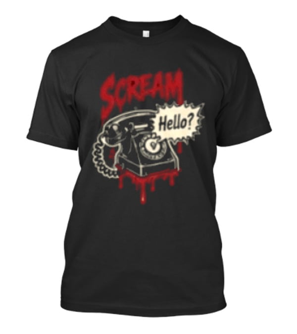 Scream Ratfink Melting Drip Phone Horror Aesthetic T-Shirt