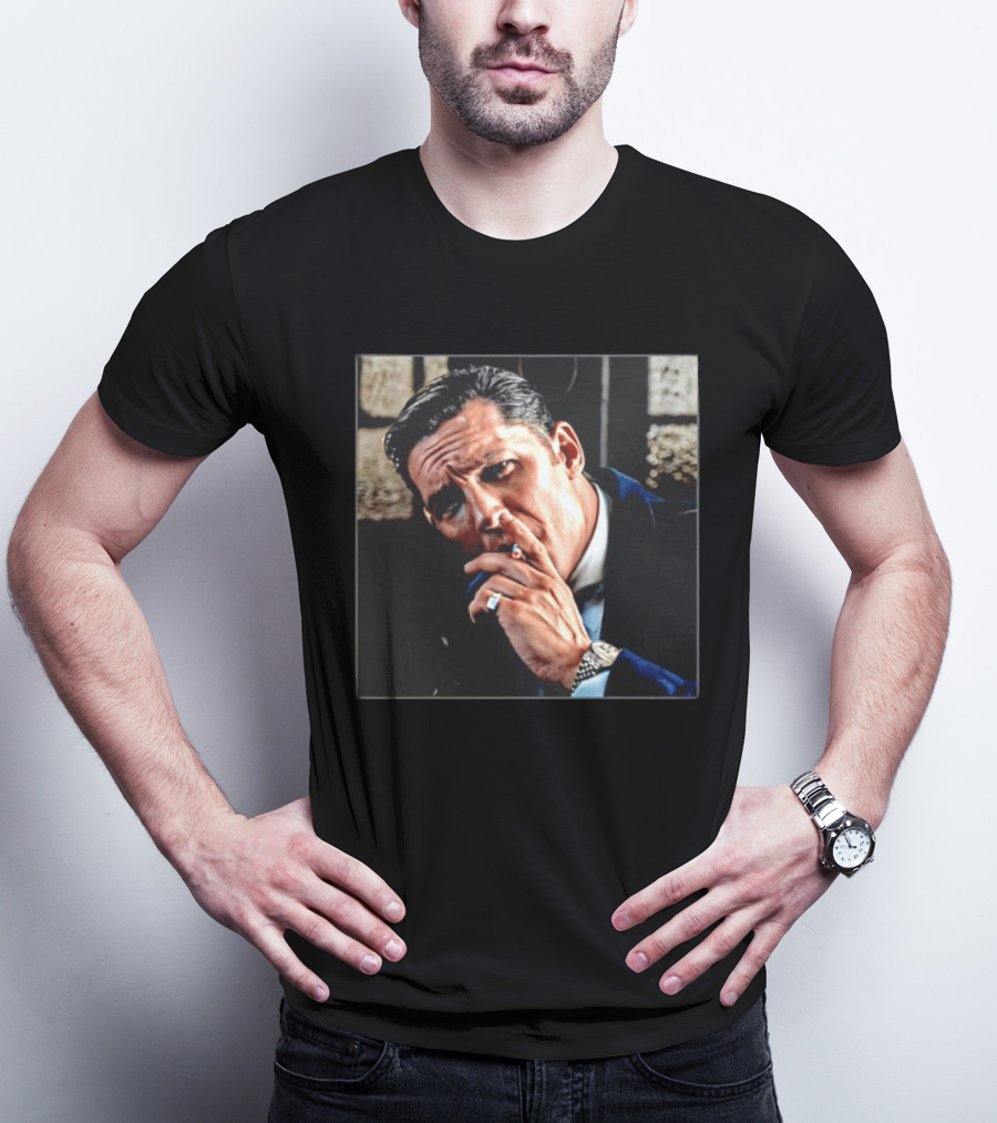 Tom Hardy Reggie Kray Smoking Scene Legend 2015 Movie T-Shirt