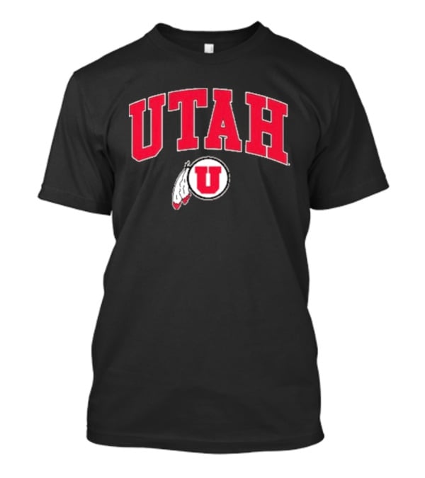 Utah Utes Drum And Feather U Logo Red UTAH T-Shirt
