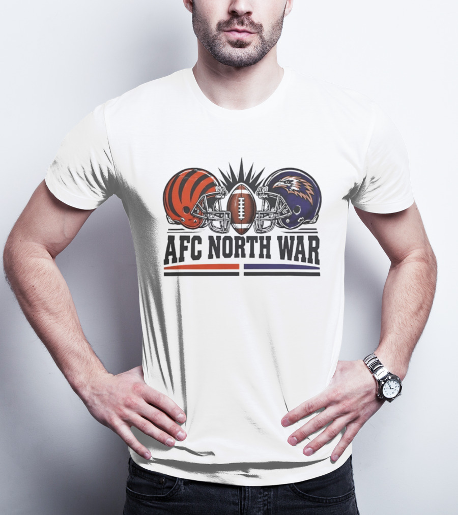 AFC North War Cincinnati Bengals Baltimore Ravens Rivalry Matchup T-Shirt