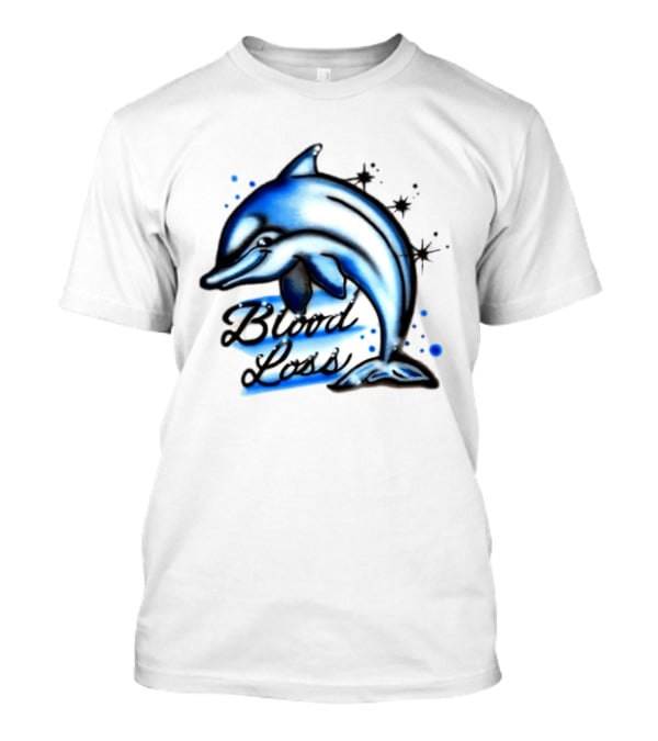 Blood Loss Dolphin Airbrush T-Shirt