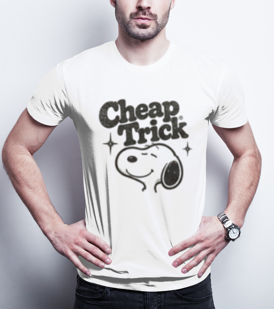 Cheap Trick Snoopy Checkered Christmas Rock Lovers T-Shirt