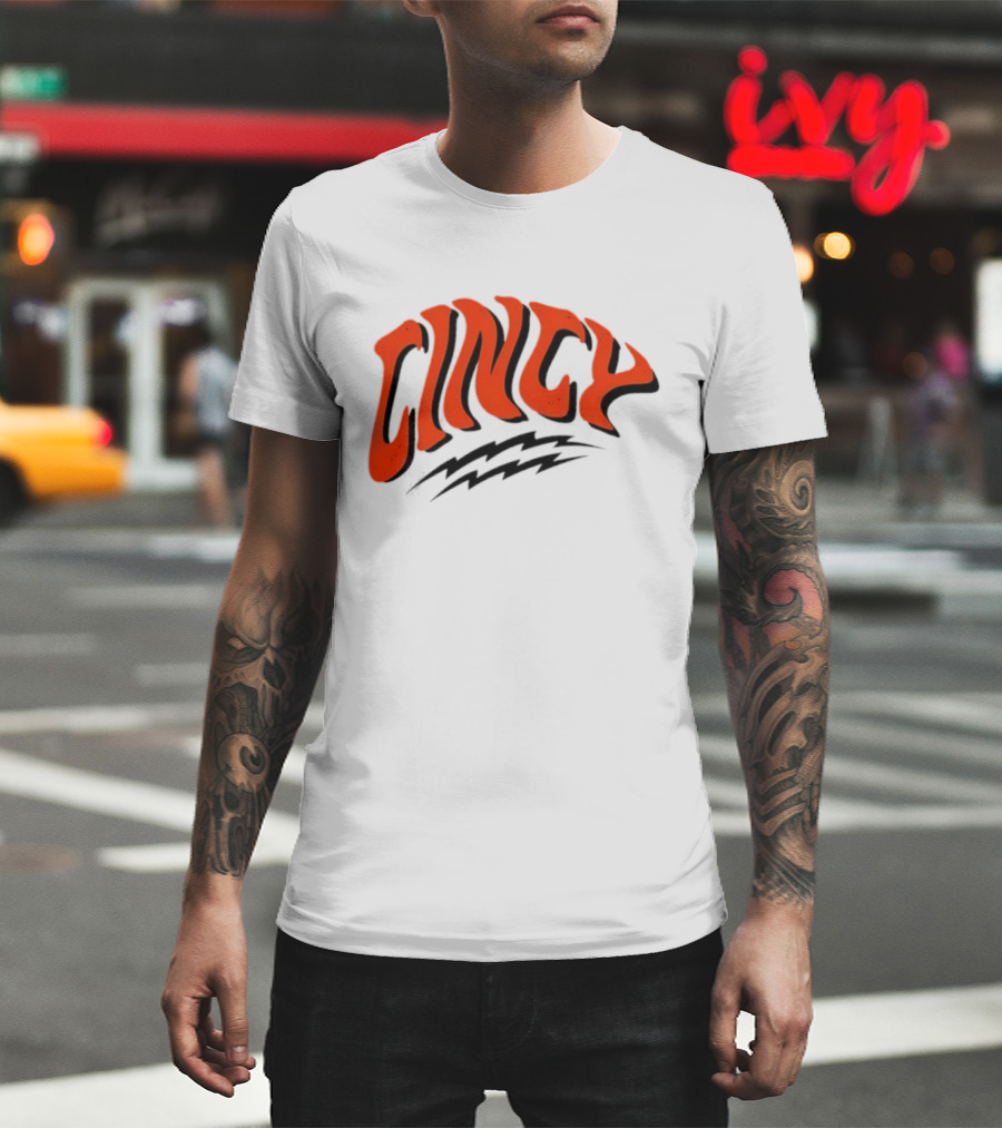 Cincy Warped Cincinnati Bengals Football Team Spirit T-Shirt