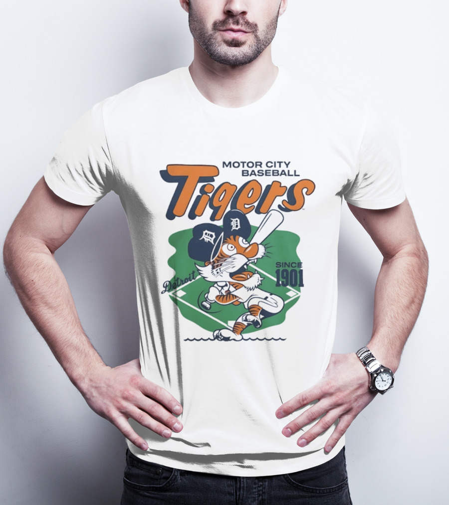 Motor City Baseball Detroit Tigers Since 1901 T-Shirt