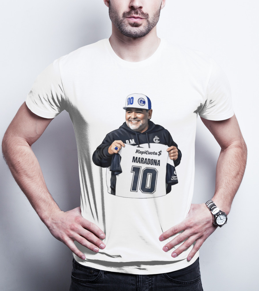 RapiCuota Maradona No.10 Jersey D.M. Hat GC T-Shirt