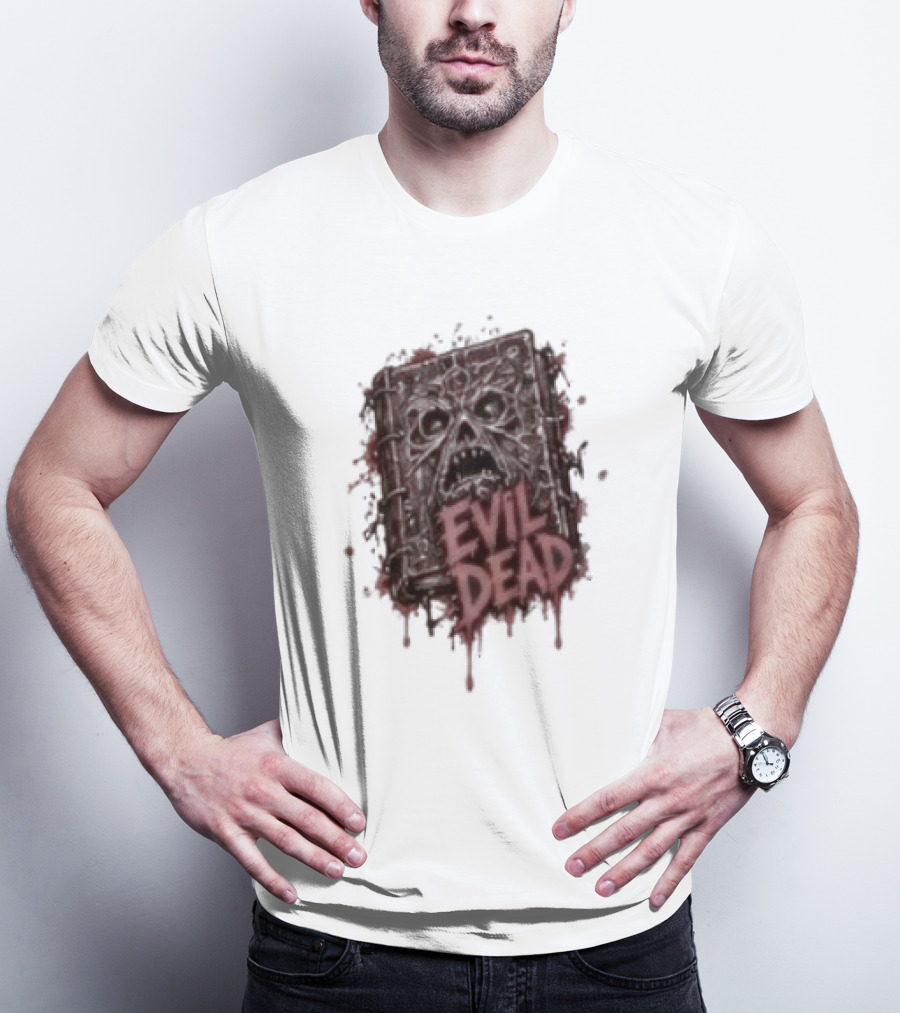 Evil Dead Horror Icon Blood Splatter T-Shirt