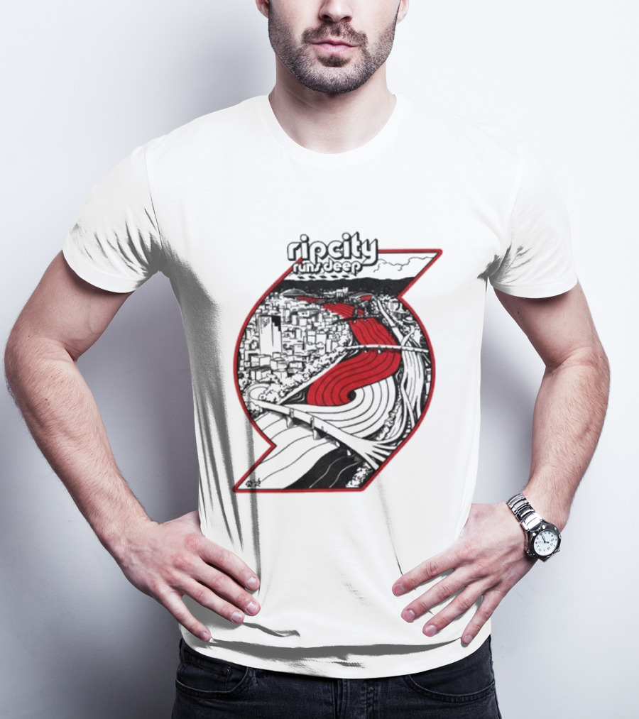 Rip City Runs Deep Trail Blazers 2026 27 Opening Night T-Shirt