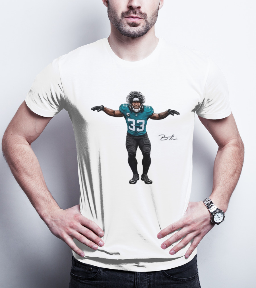 Bhayshul Tuten Tip Toeing Football Meme Number 33 T-Shirt