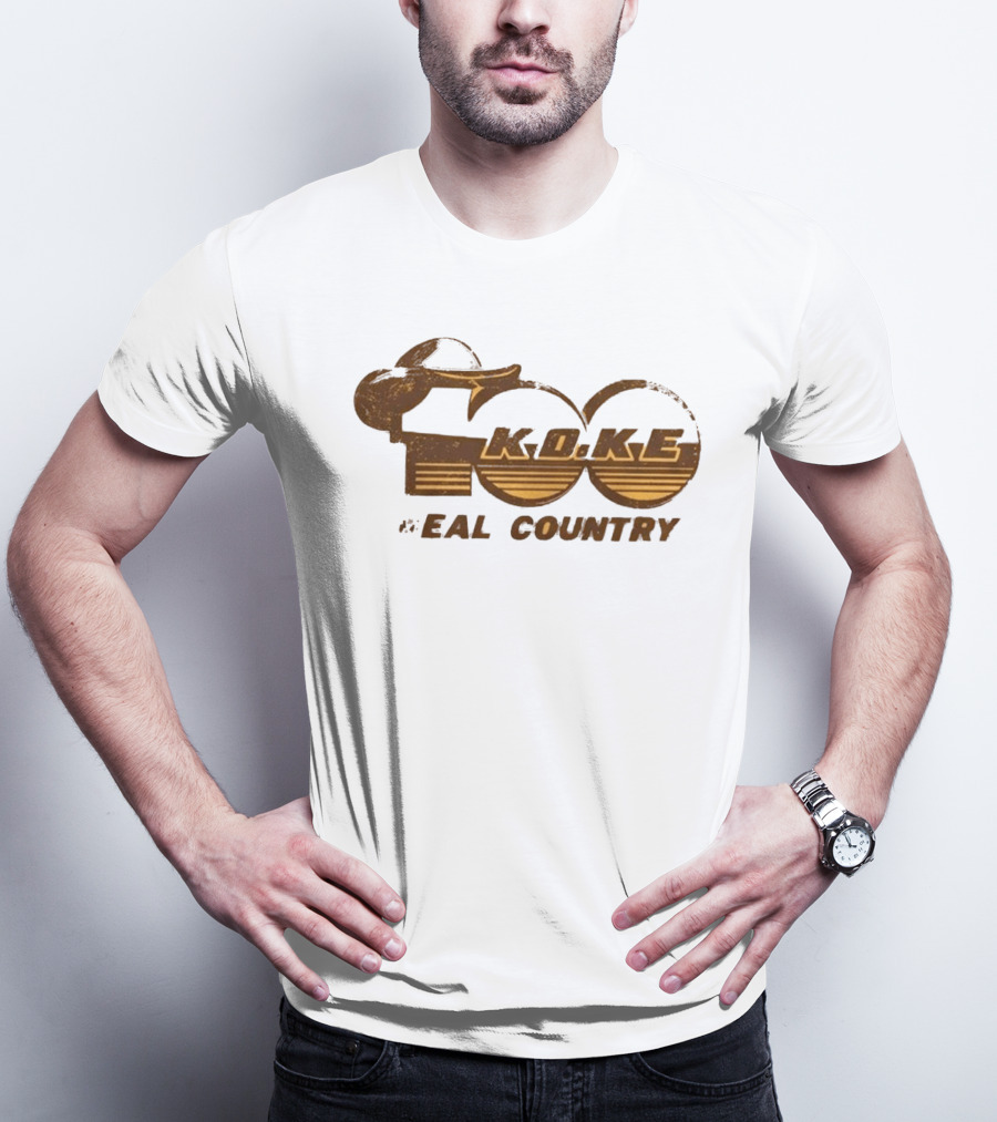 John Anderson KOKE FM Classic Real Country Music Promotion T-Shirt