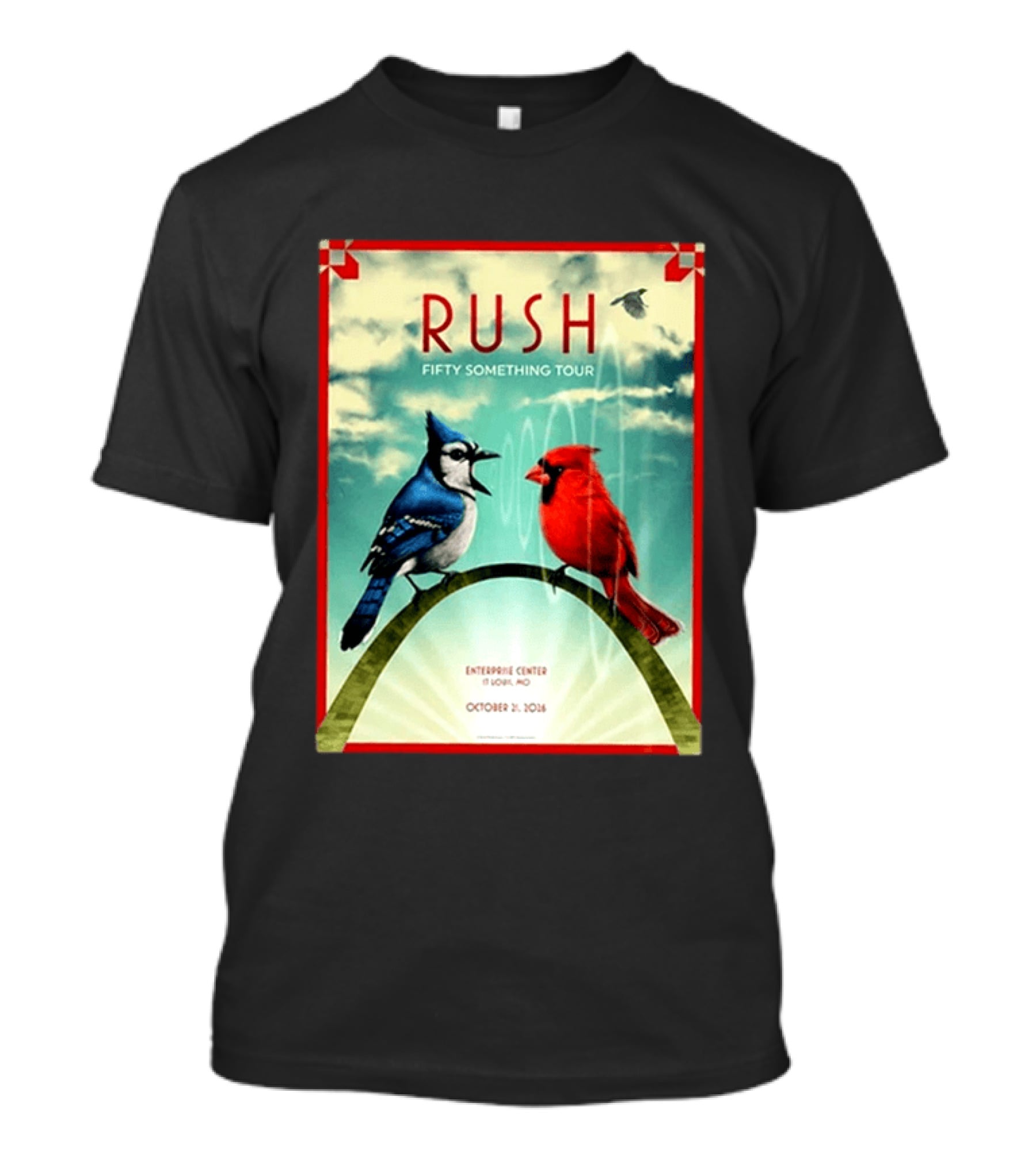 Rush Fifty Something Tour 2026 Enterprise Center St Louis October 21 Event T-Shirt