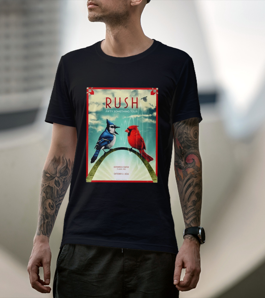 Rush Fifty Something Tour 2026 Enterprise Center St Louis October 21 Event T-Shirt