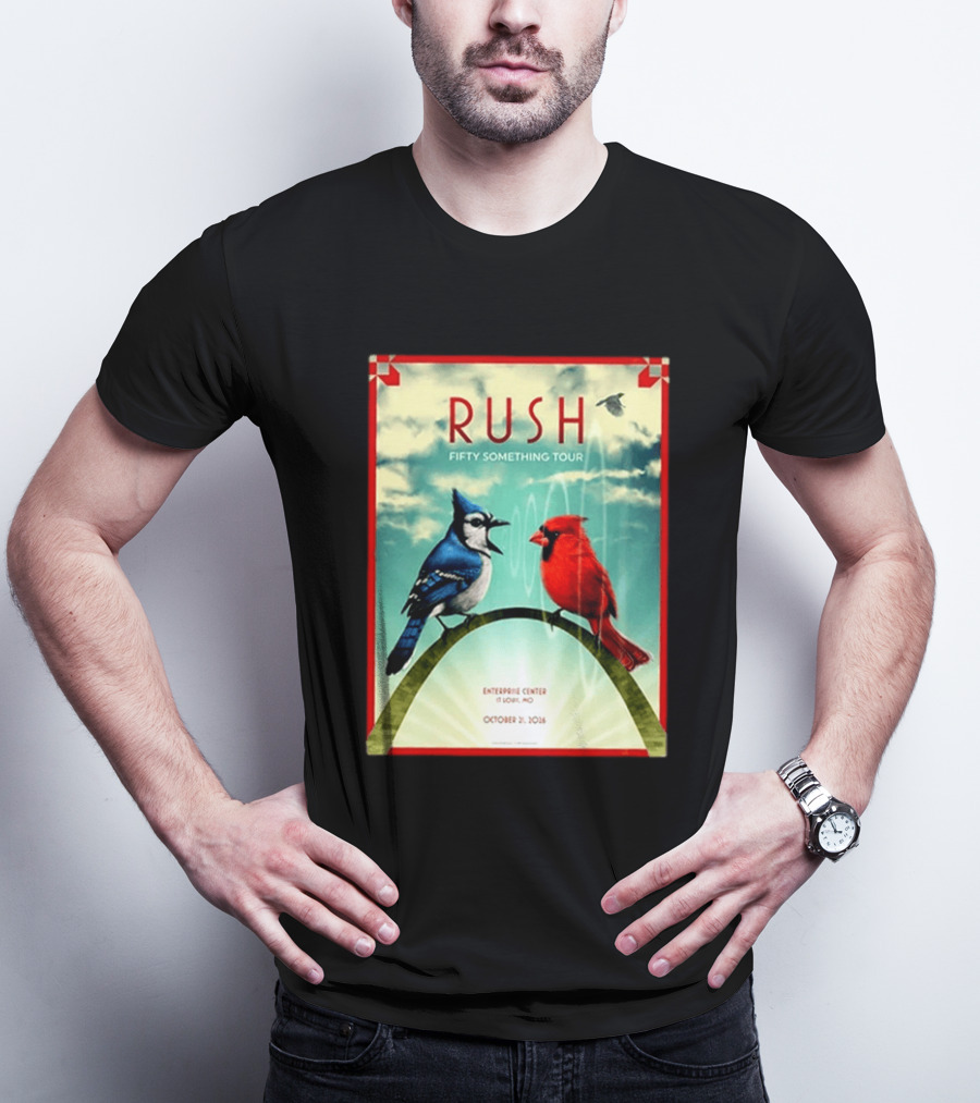 Rush Fifty Something Tour 2026 Enterprise Center St Louis October 21 Event T-Shirt