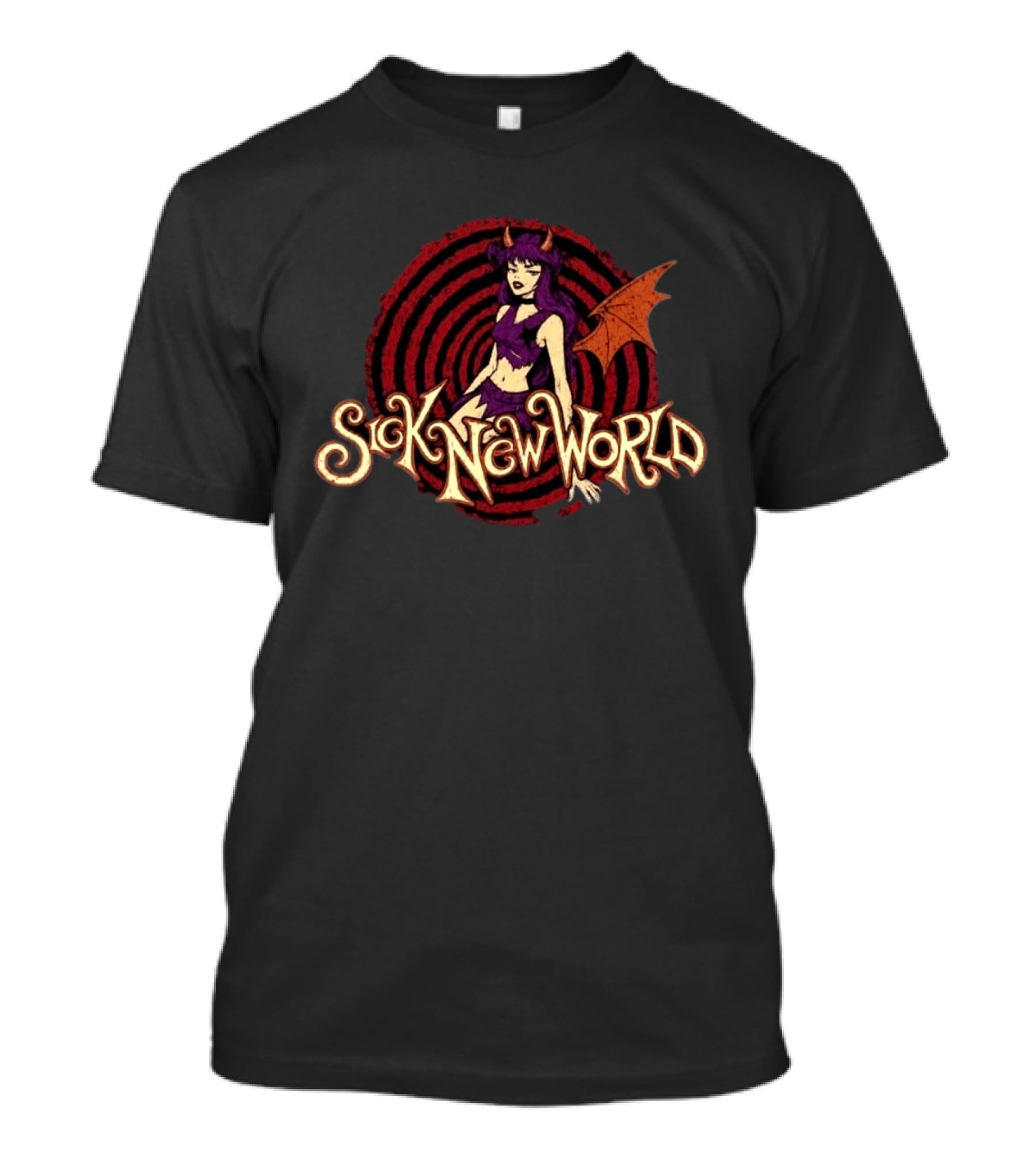 Sick New World Texas 2026 Festival Goth Girl Red Spiral Texas Motor Speedway Oct 24 T-Shirt
