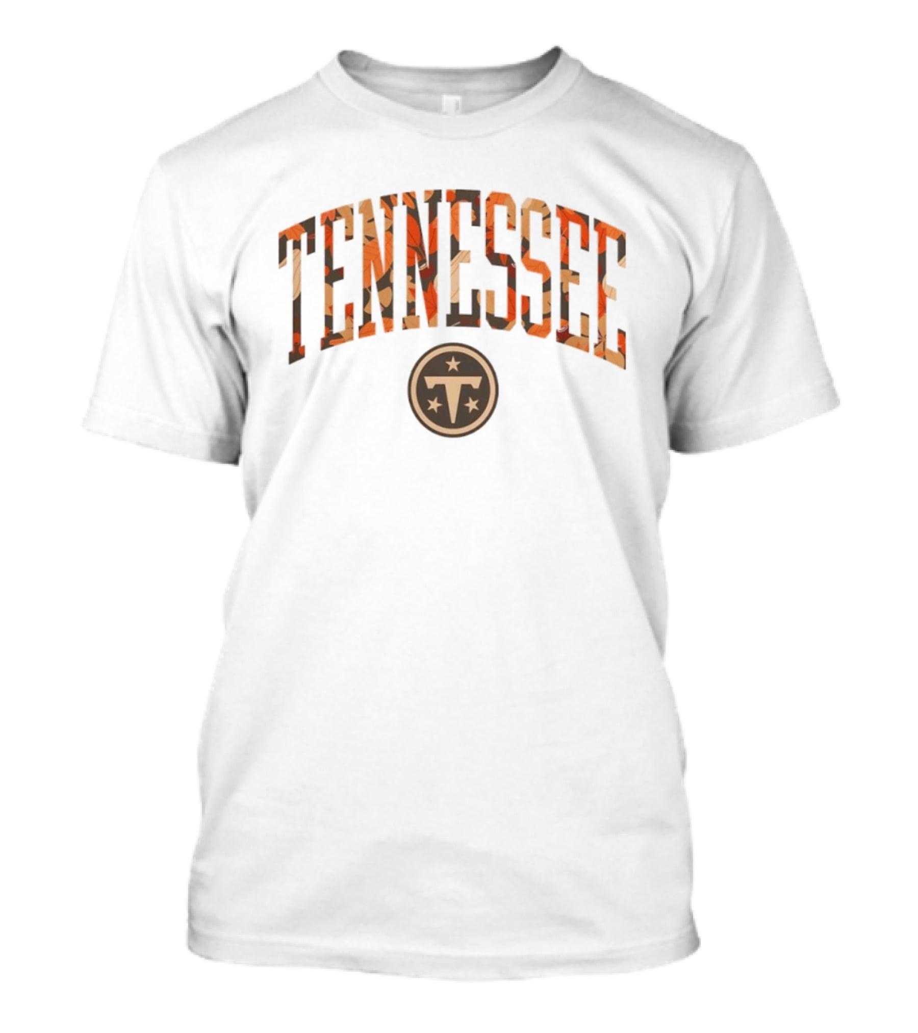 Tennessee Titans Fall Wordmark Football Halloween 2026 Autumn Leaves T-Shirt