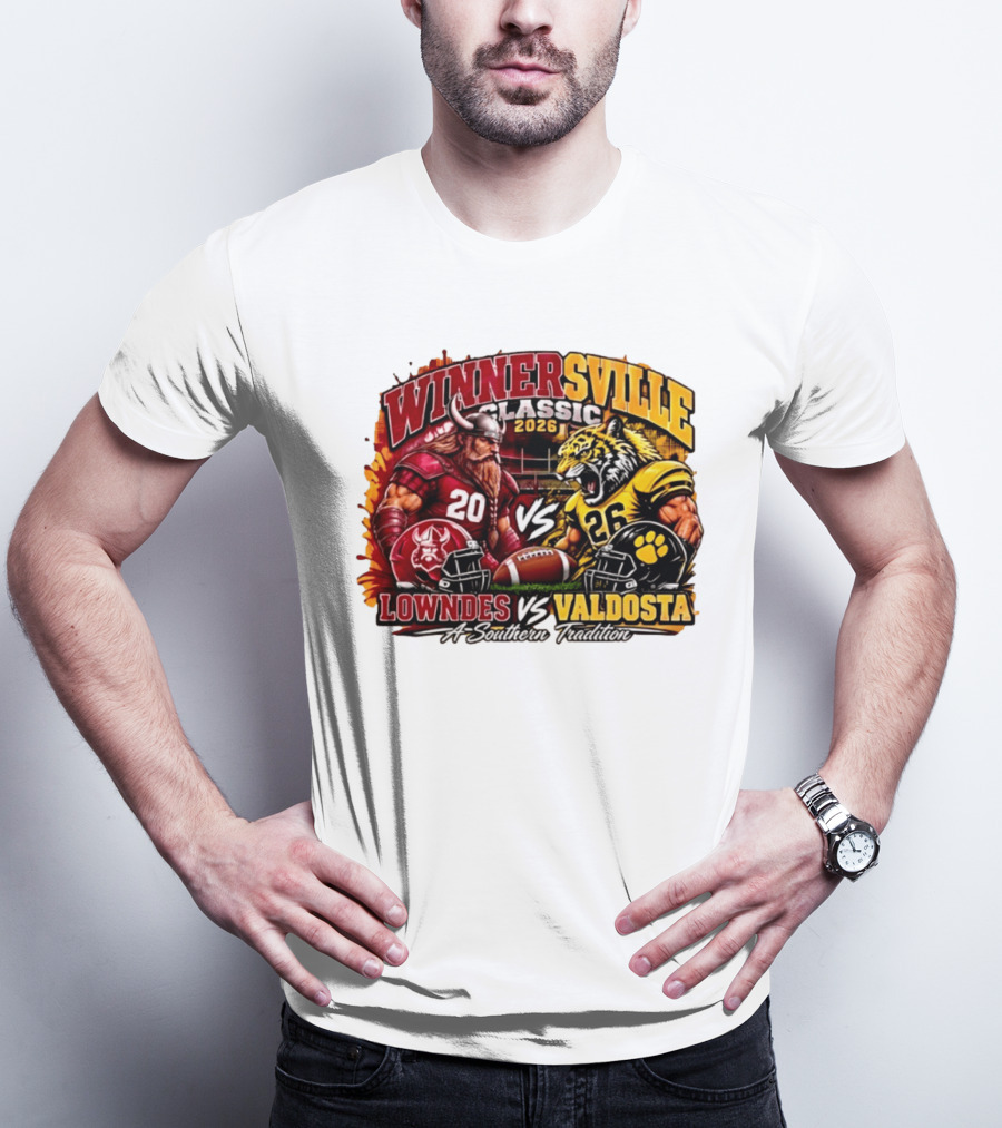 Winnersville Classic 2026 Lowndes Vs Valdosta A Southern Tradition Football Rivalry Clash T-Shirt