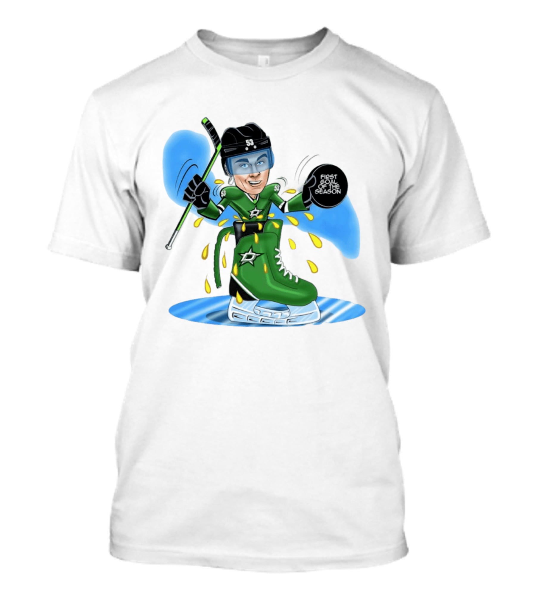 Wyatt Johnston Dallas Stars First Goal Of The Season 53 Hockey 2026 T-Shirt