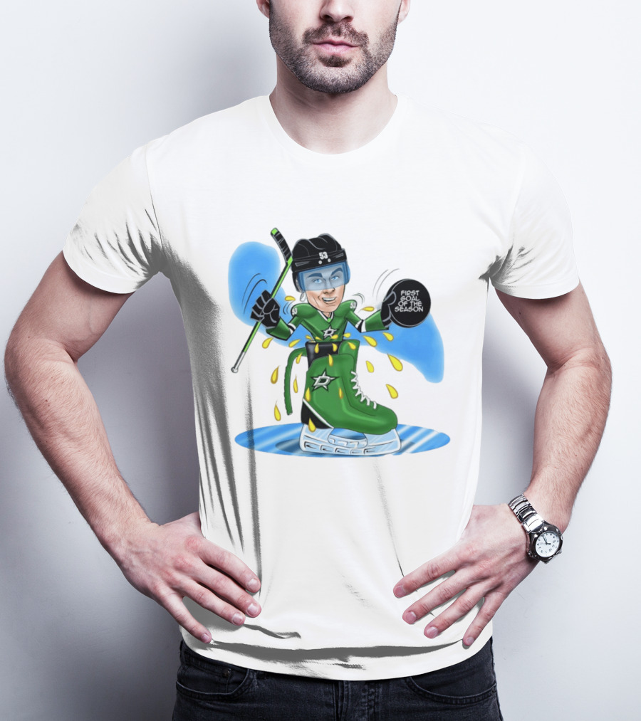 Wyatt Johnston Dallas Stars First Goal Of The Season 53 Hockey 2026 T-Shirt