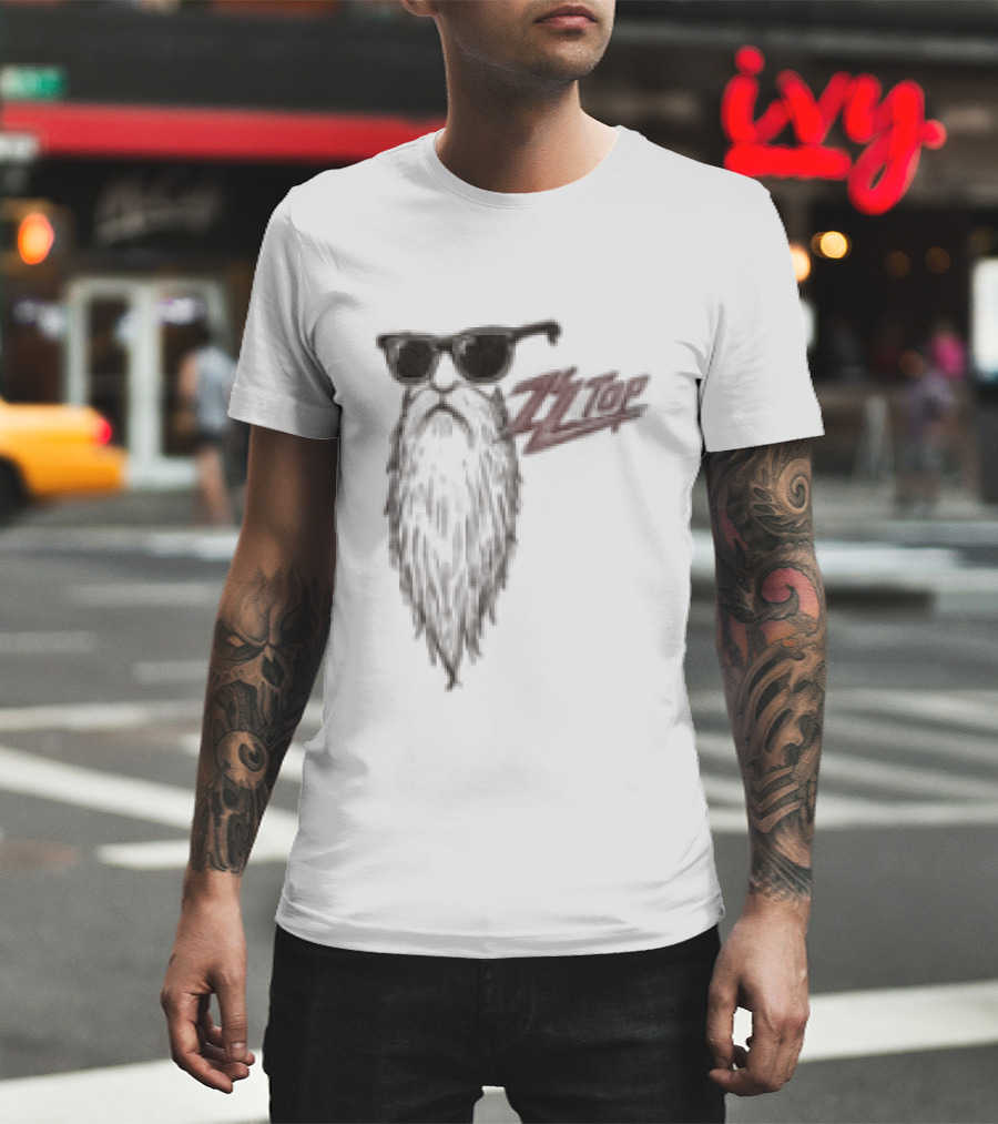 ZZ Top Snoopy Sharp Dressed Man Blues Rock Lovers Rugged Beard Band T-Shirt