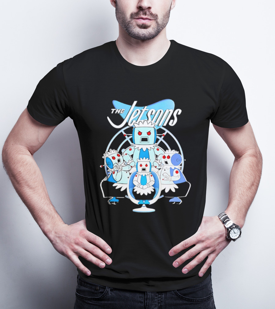 The Jetsons Rosie The Robot With Family T-Shirt