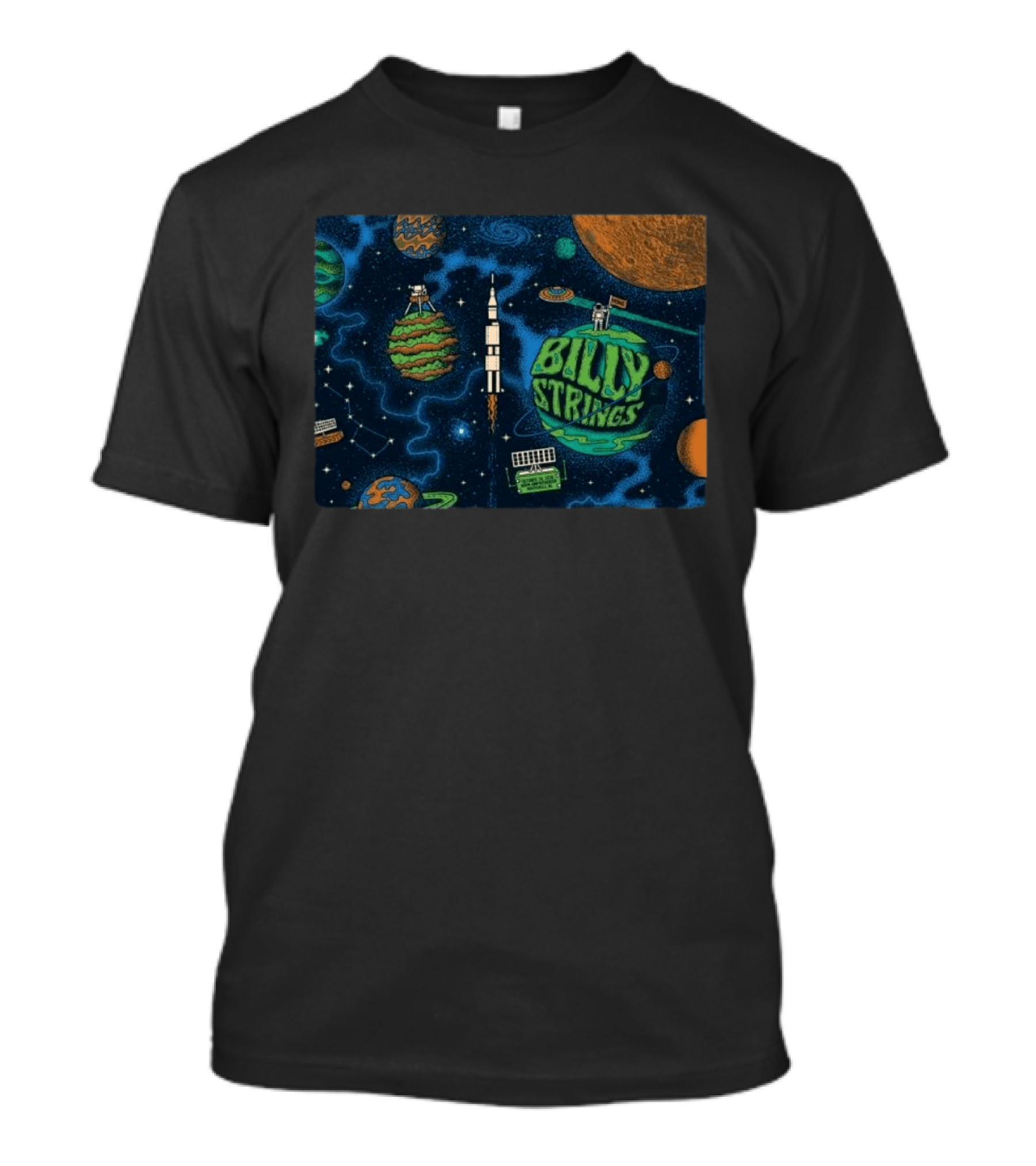 Billy Strings Space Theme October 24 2026 Orion Amphitheater Huntsville AL T-Shirt