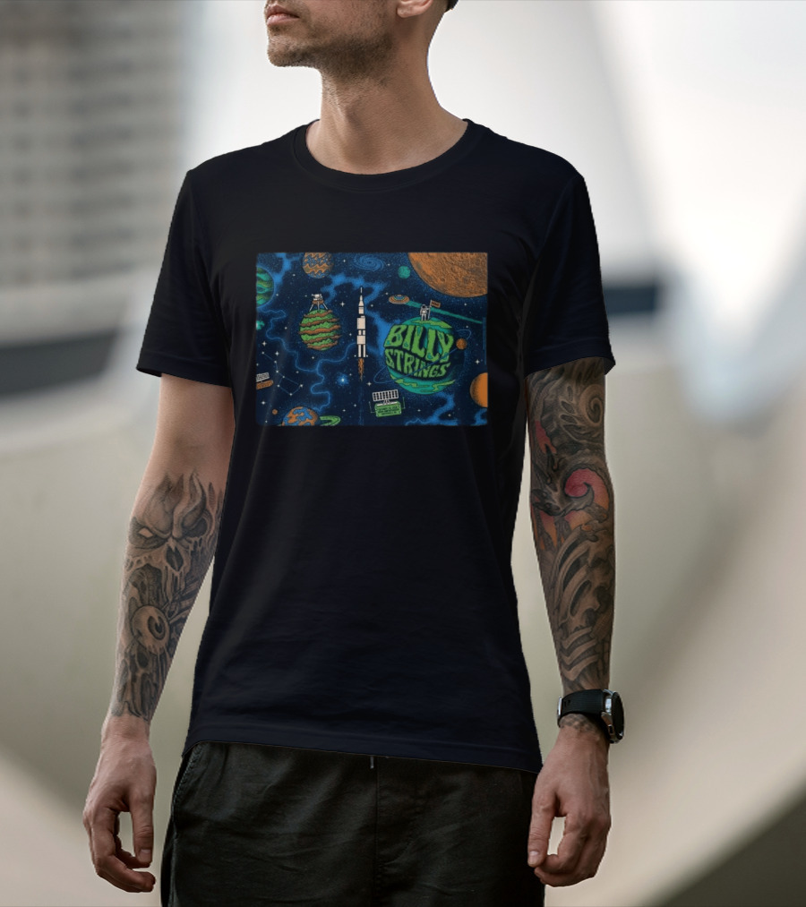 Billy Strings Space Theme October 24 2026 Orion Amphitheater Huntsville AL T-Shirt