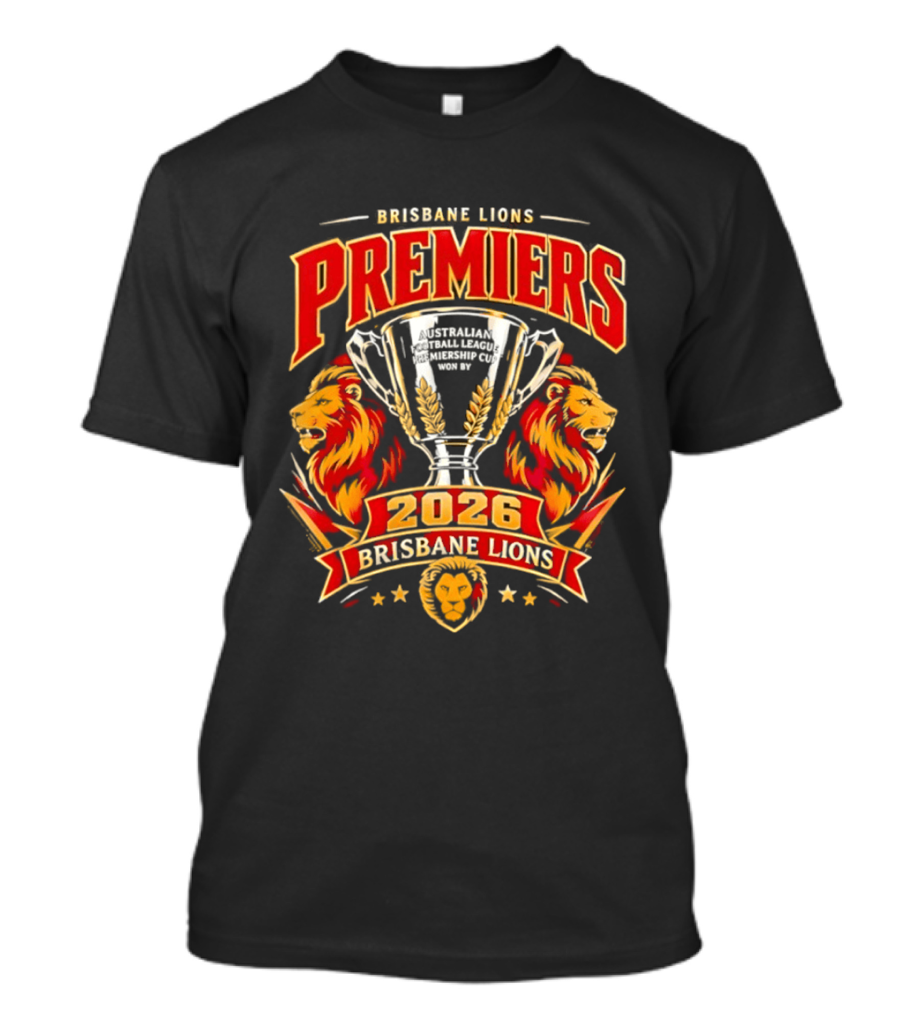 Brisbane Lions Premiers 2026 Australian Football League Champions T-Shirt