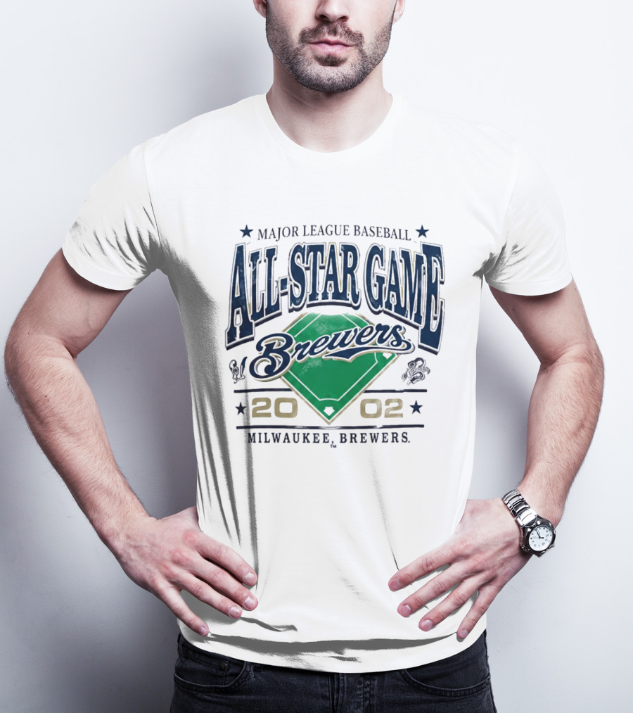 Major League Baseball Brewers All Star Game 2002 Milwaukee Brewers T-Shirt