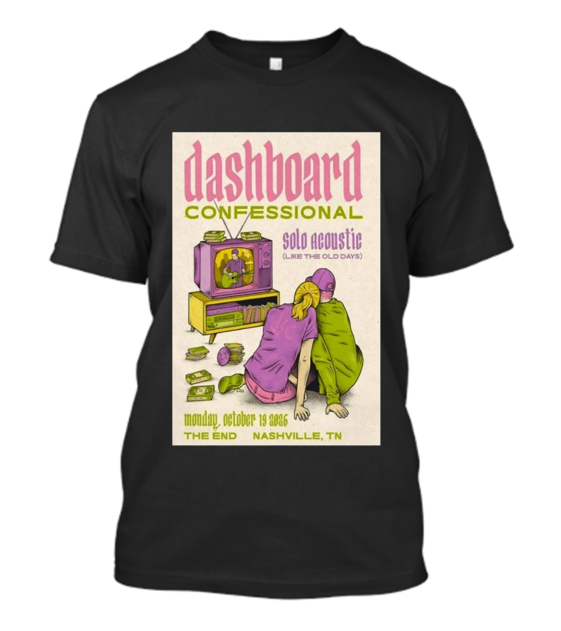 Dashboard Confessional Nashville October 19 2026 Solo Acoustic Like The Old Days The End T-Shirt