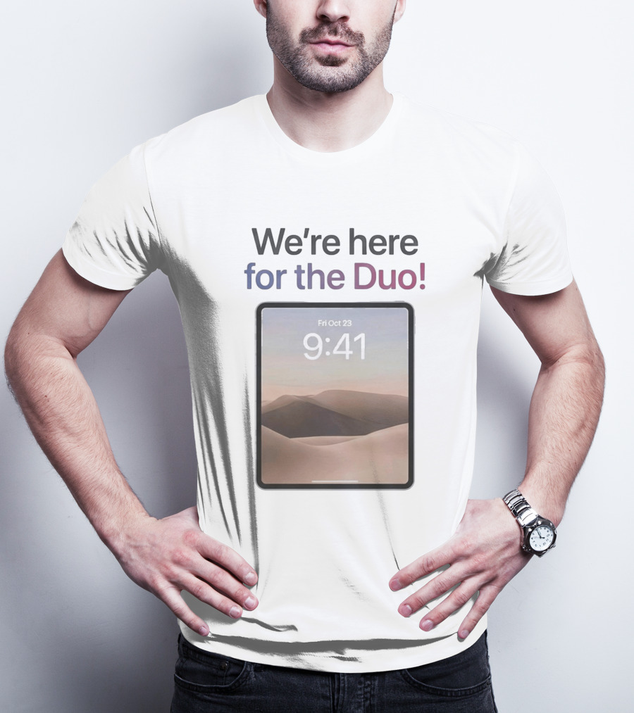We're Here For The Duo IJustine Tablet Display Oct 23 9:41 T-Shirt