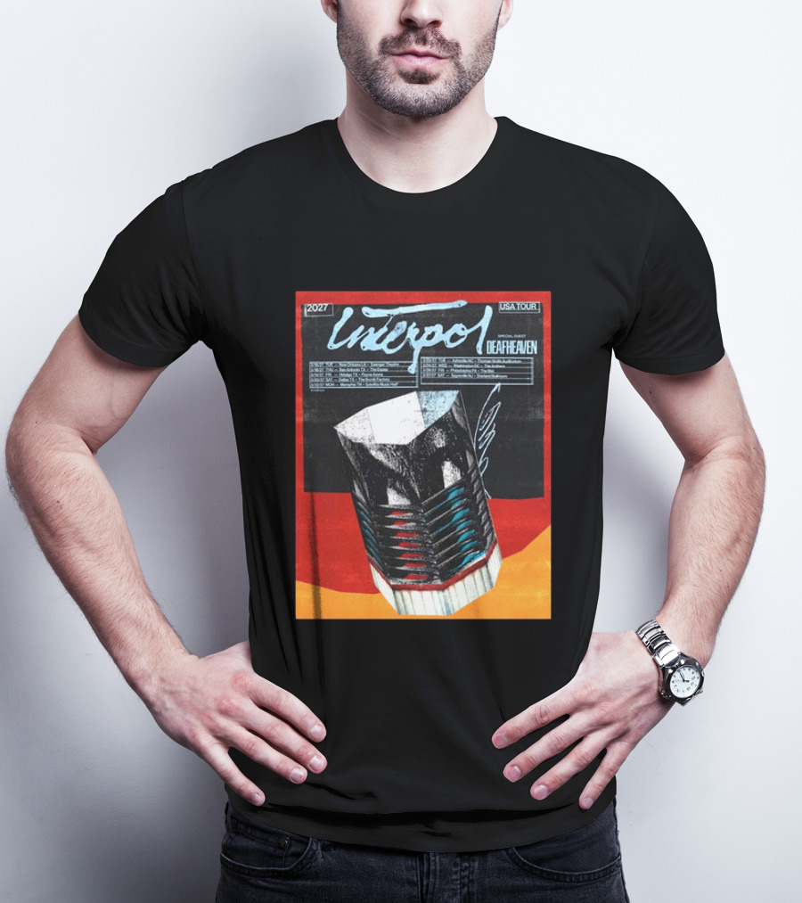 Interpol 2027 USA Tour Special Guest Deafheaven North America Dates T-Shirt