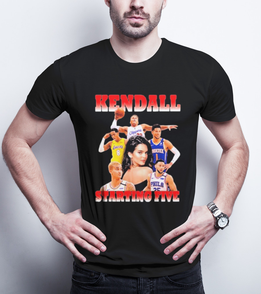 Kendall Jenner Basketball Starting Five NBA T-Shirt