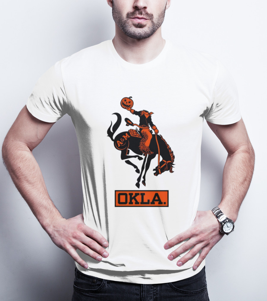 Wilson F. Ball Okla A&M Headless Horseman Halloween Oklahoma State T-Shirt
